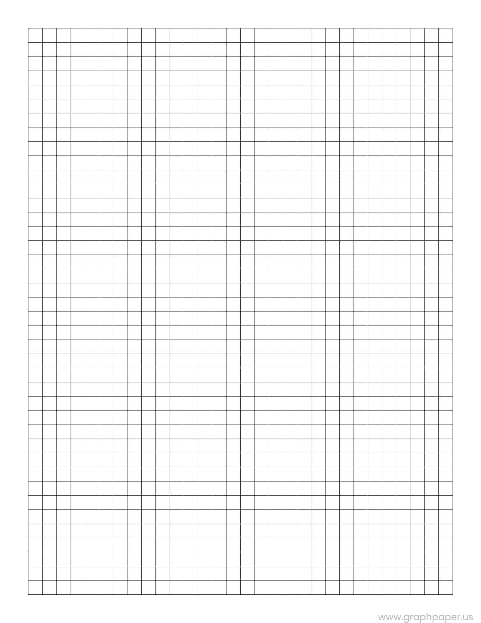 8.5 x 11 Graph Paper Printable [Black and Blue Grid]