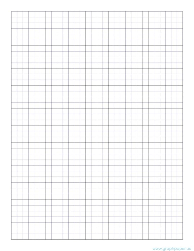8.5 x 11 Graph Paper Printable [Black and Blue Grid]