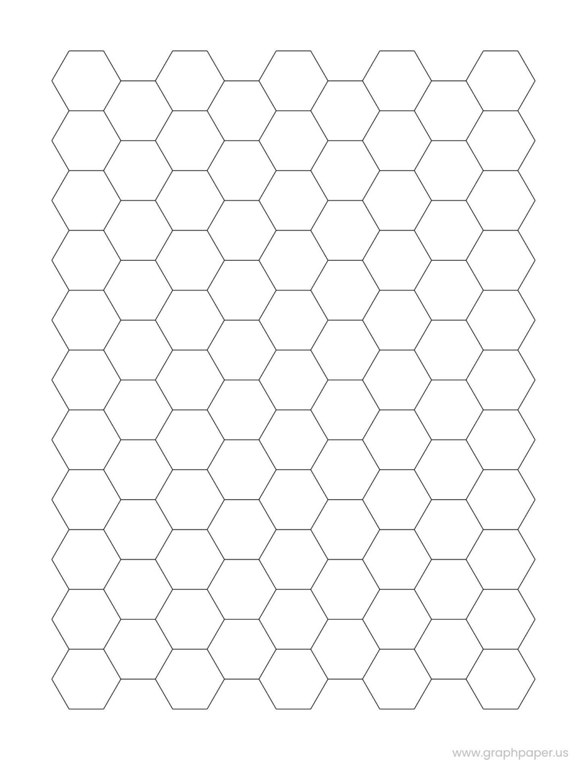 Hex Graph Paper [Black and Blue Grid]