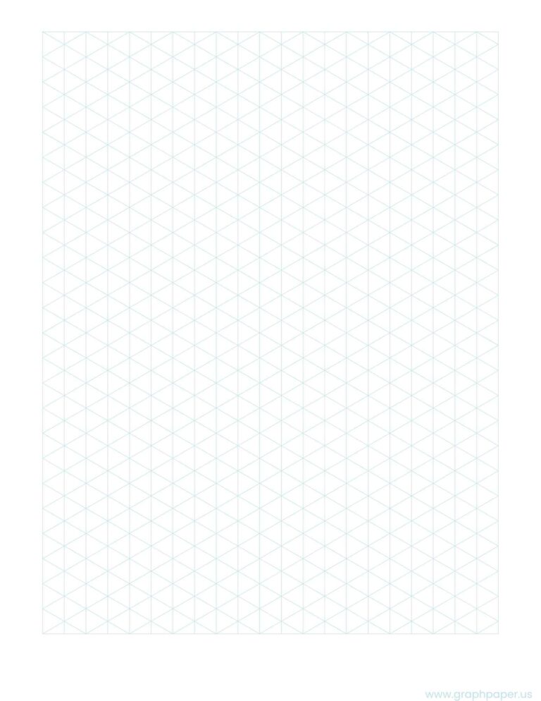 Isometric Graph Paper [Black & Blue Grid]